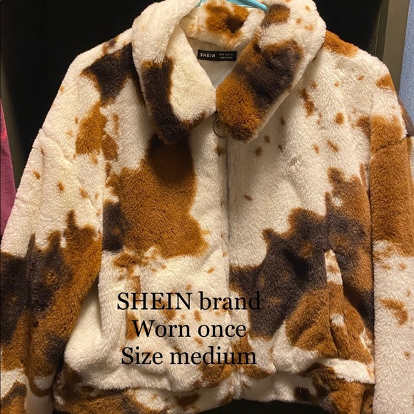 Jackets & Coats | Cow Print Jacket | Poshmark